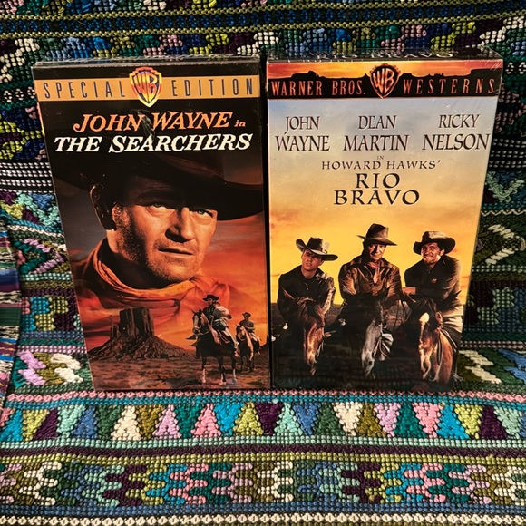 Media | John Wayne Double Feature Vhs Video Tapes Unopened Factory ...